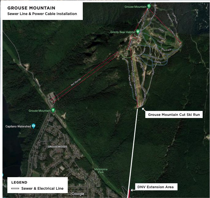 Sewer and Power Upgrage | Grouse Mountain - The Peak of Vancouver