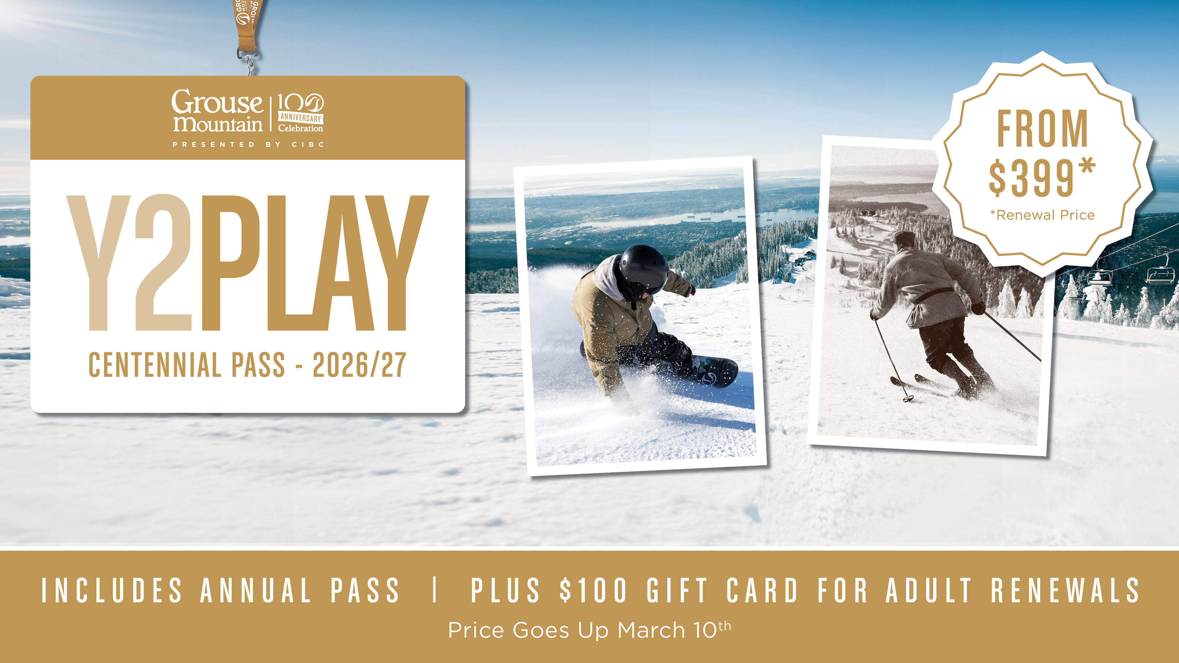 Y2Play Passes Are On Sale Now For the 2026/27 Winter Season! | Grouse ...